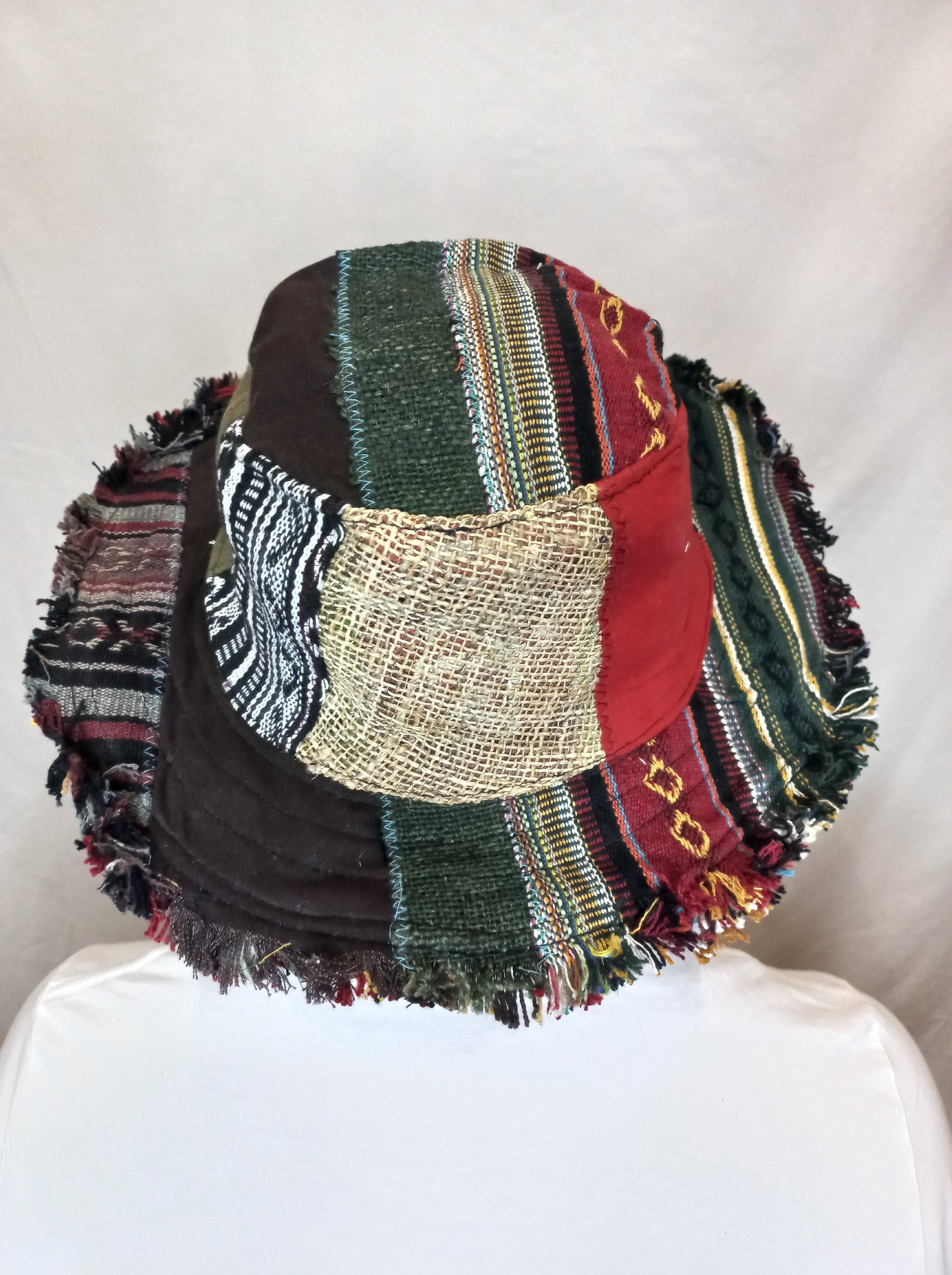 Funky Hippie Cotton Hemp Mix Patch Hats with Frayed Wired Edge – TASPA ...
